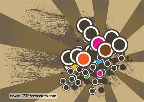 그런 지 레트로 배경 Eps Uidownload