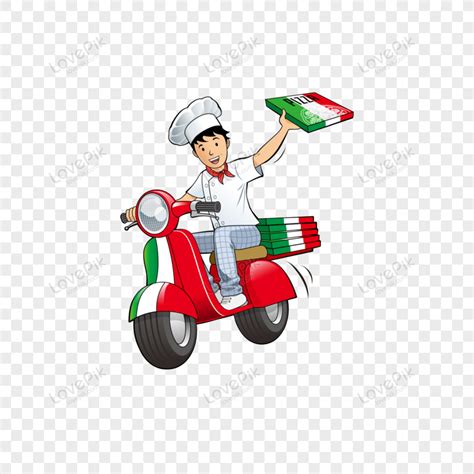피자 배달 Png 일러스트 무료 다운로드 Lovepik