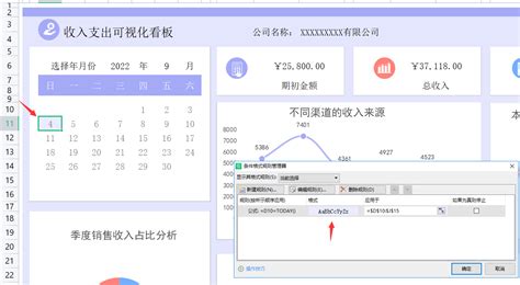 Excel收入支出可视化看板，动态图形图表，一表万用超轻松 正数办公