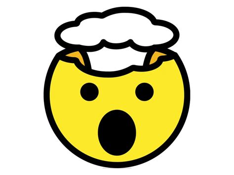 Exploding Head Emoji Icon PNG Vector In SVG PDF AI CDR Format