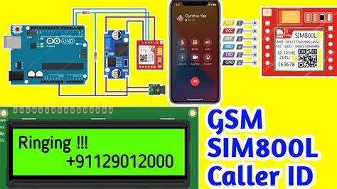 Gsm Sim800l Caller Id Arduino Project Youtube