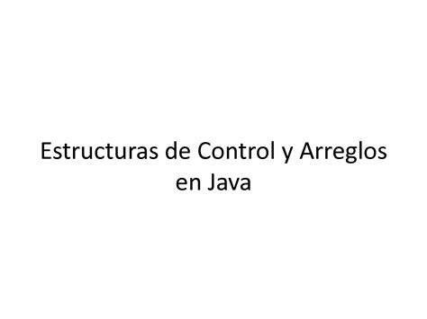 SOLUTION Programacion Java Estructuras De Control Metodos Y Arreglos Studypool