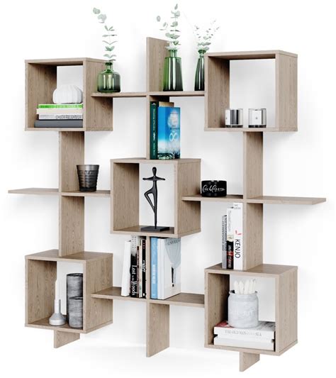 კედლის თარო 5 კვადრატი Geolatex