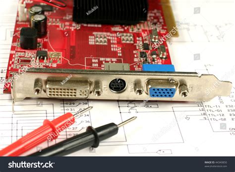 Sockets On Printed Circuit Board Electronic Stock Photo 44340850 Shutterstock