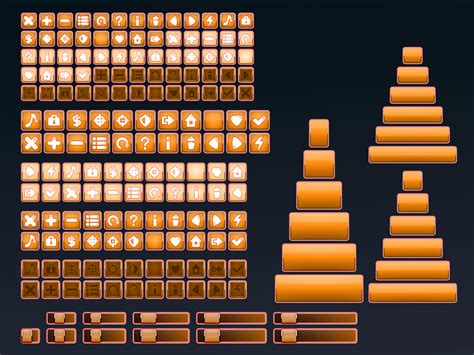 Assets Ui Casual Free 5 Buttons Bars Panels Icons By Wenrexa