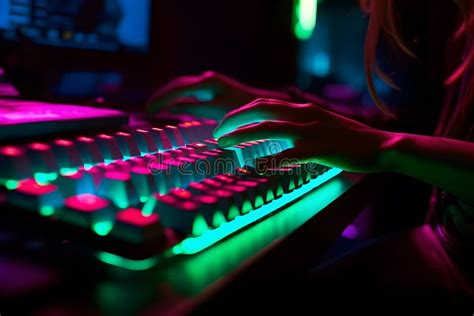 Hacker Uses Keyboard Shakes Buttons With Fingers To Crack Password Internet Security Concept