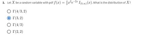 Solved 1 Let X Be A Random Variable With Pdf