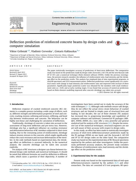 Allowable Deflection In Reinforced Concrete Beams Shall Not Exceed The Best Picture Of Beam