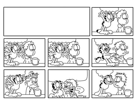 Garfield Comic Strip 9 Cartoon Strip Template Garfield Comic Page