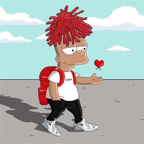 Bart Simpson Drawing Drip Brock Tamayo