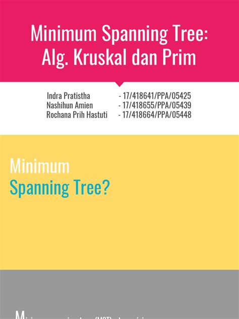 Minimum Spanning Tree Prim Dan Kruskal Pdf