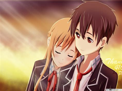 Love Anime Quotes Kirito And Asuna X Wallpaper Teahub Io
