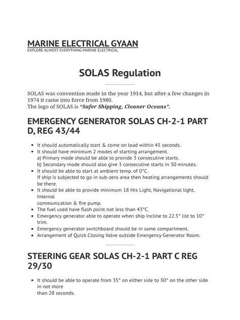 Solas Regulations Pdf Boiler Power Physics