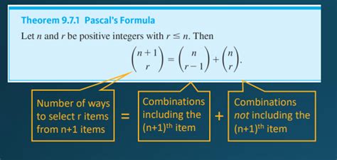 solved use pascal s formula left and mathematical