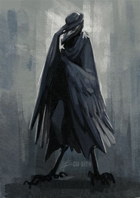 The Big Imageboard Tbib Anthro Avian Bird Corvid Corvus Genus Crow Dark Digital Media