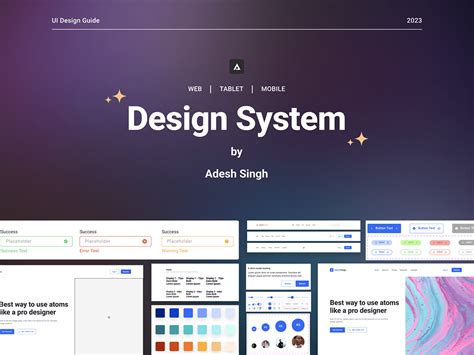 design system by adesh singh behance