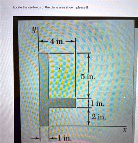 Solved Locate The Centroids Of The Plane Area Shown Please 4 In 5 In
