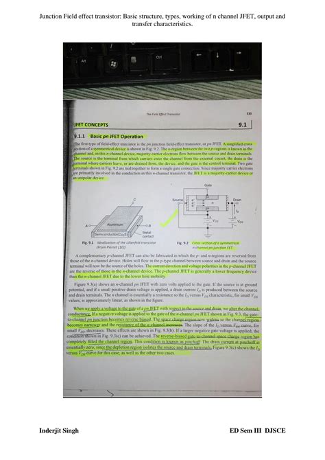 Solution Jfet Structure Characteristics Working Studypool