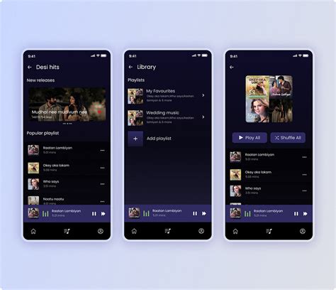 Music Player Mobile App Ui Design By Shireen Nuthalapati Yesukumar On