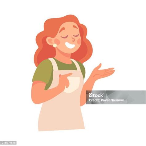 여자 캐릭터 누군가와 이야기하는 것 와 몸짓 와 벡터 일러스트 감정에 대한 스톡 벡터 아트 및 기타 이미지 감정 개념