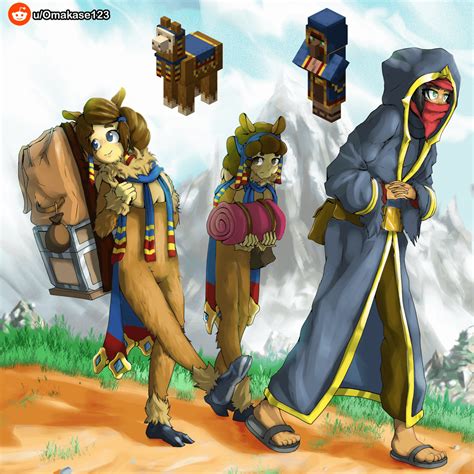 Minecraft Llama And Wandering Trader Finished Rmoemorphism Minecraft Llama And Wandering Trader Finished Rmoemorphism