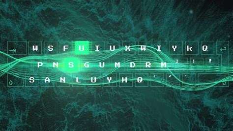 Premium Stock Video Animation Of Pattern Moving On Keyboard Wave