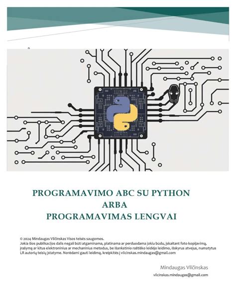 Lietuviška E Knyga Apie Programavimo Abc Su Python