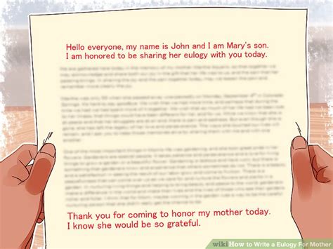 How To Write A Eulogy For Mother 13 Steps With Pictures