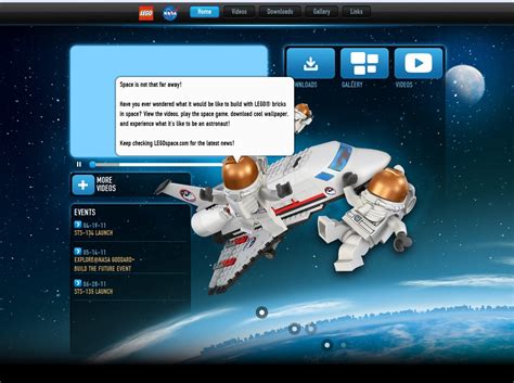 Boris Bricks Lego Space Microsite