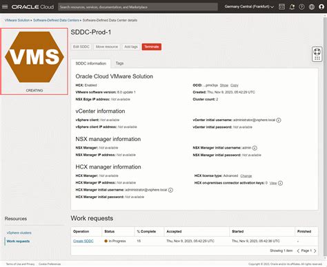 Create A Multi Cluster Oracle Cloud Vmware Solution Software Defined