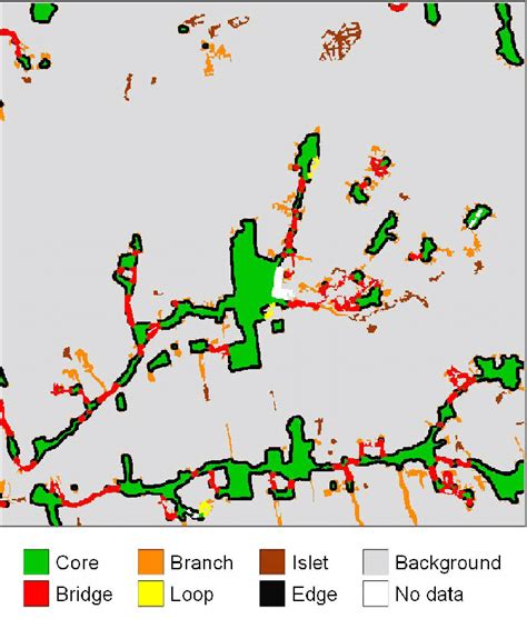 Detail Of Morphological Spatial Pattern Analysis Segmentation For A 25