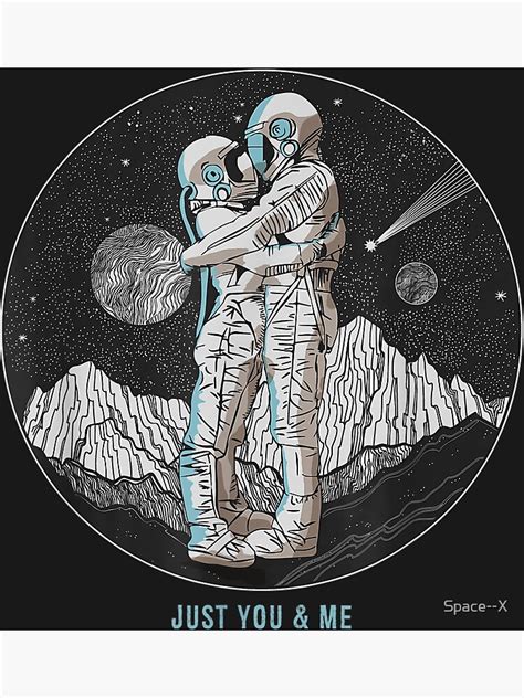 Lienzo Pareja De Astronautas Enamorados En El Espacio De Space X Redbubble
