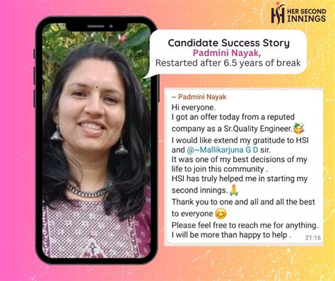 her second innings on linkedin hersecondinnings hsi testimonial