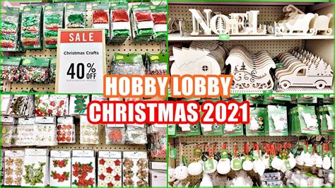 Hobby Lobby Christmas Crafts 2021 Shop With Me New Finds Youtube