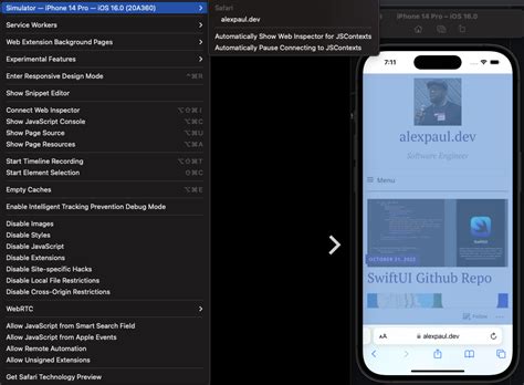 GitHub Alexpaul Safari Web Inspector Using Safari Web Inspector