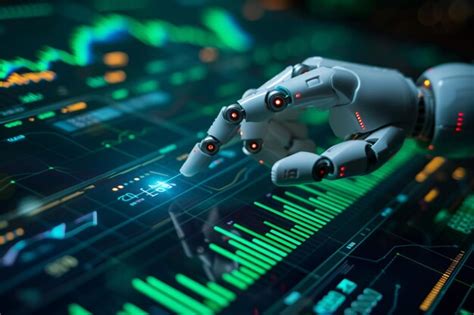 Premium Photo Automated Stock Trading Using A Robot That Utilizes Artificial Intelligence And