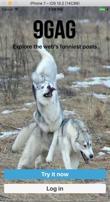 製作一頁精美的 App 畫面 模仿9gag App 作業說明 模仿現成的 App 畫面，或發揮設計的浪漫血液，製作設計一頁精美的