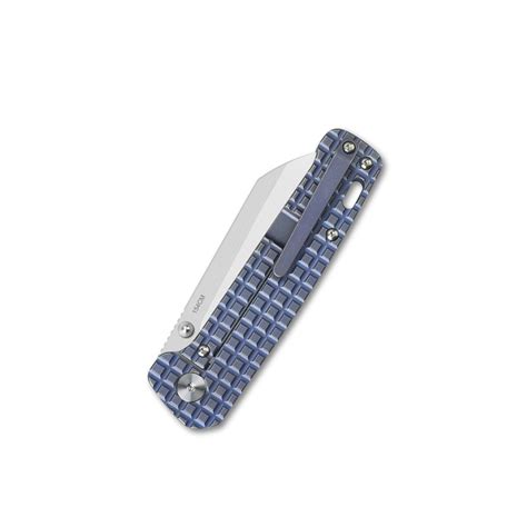 Qsp Penguin 154cm Blade Blue Frag Ti Handle Frame Lock Qsp Knife