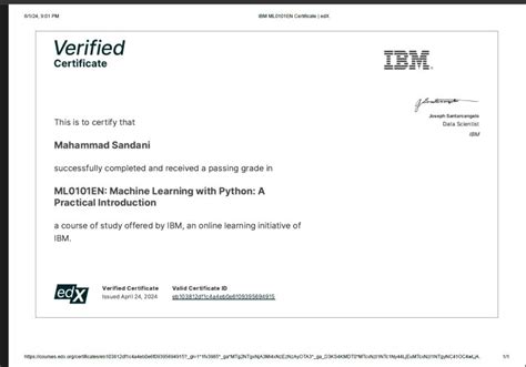 Mahammad Sandani On Linkedin Ibm Edx Machinelearning Python