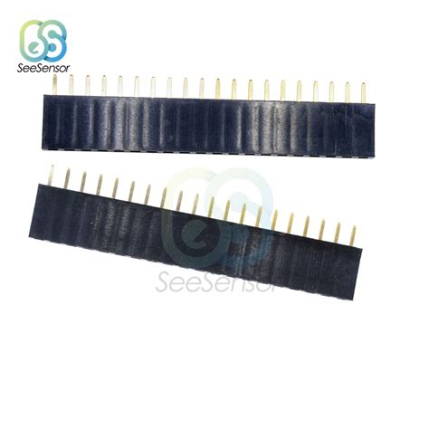 10pcs 1x20 Pin Single Row Straight Female Pin Head Grandado