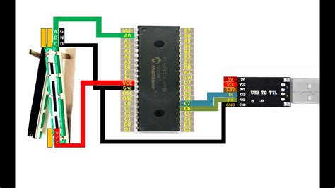 Slide Potentiometer Interface Pic16f877a Youtube