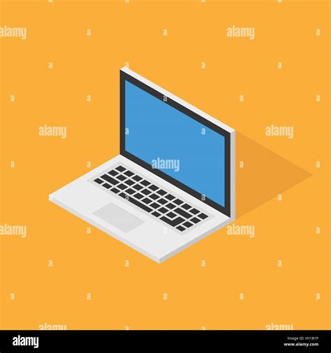 Isometric Laptop Vector Illustration Design Stock Vector Image And Art Alamy