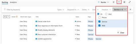 Apply Filters To Backlogs Boards Queries And Plans In Azure Boards Azure Boards Microsoft
