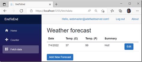 creating a step by step end to end database client side webassembly blazor application