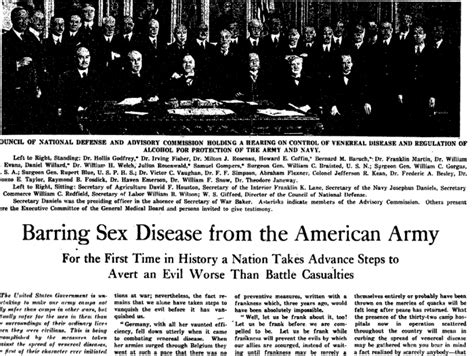 Barring Sex Disease From The American Army Sundaymagazine Org