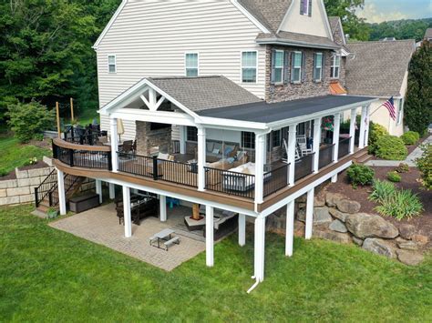Custom Wrap Around Modern Farm House Porch Zionsville Pa Keystone