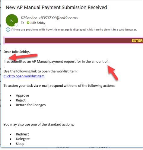references not populating in email approval community