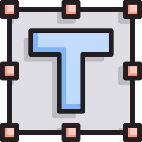 Edit Text Generic Outline Color Icon
