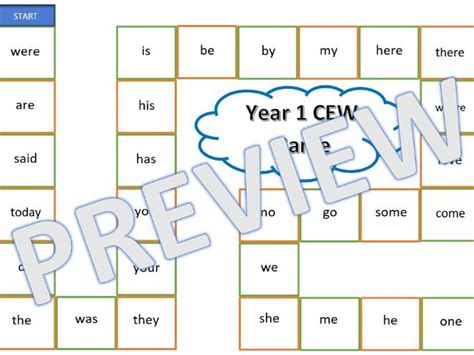 Year 1 Common Exception Word Game Teaching Resources