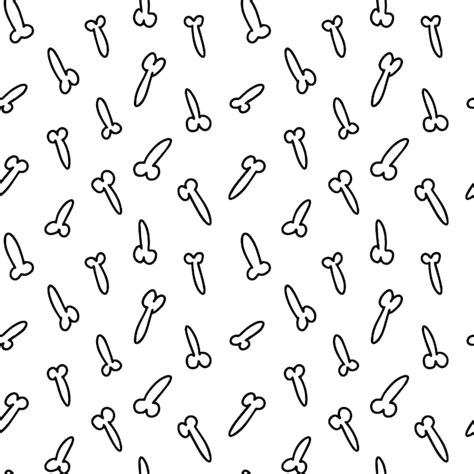 Premium Vector Man Penis Doodle Seamless Pattern Hand Drawn Penis